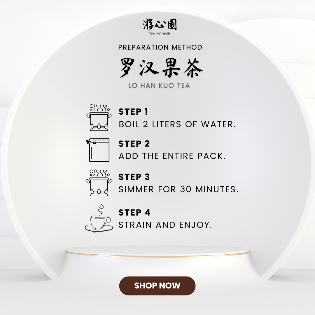 Lo Han Kuo Tea 罗汉果茶 - Yew Xin Yuan